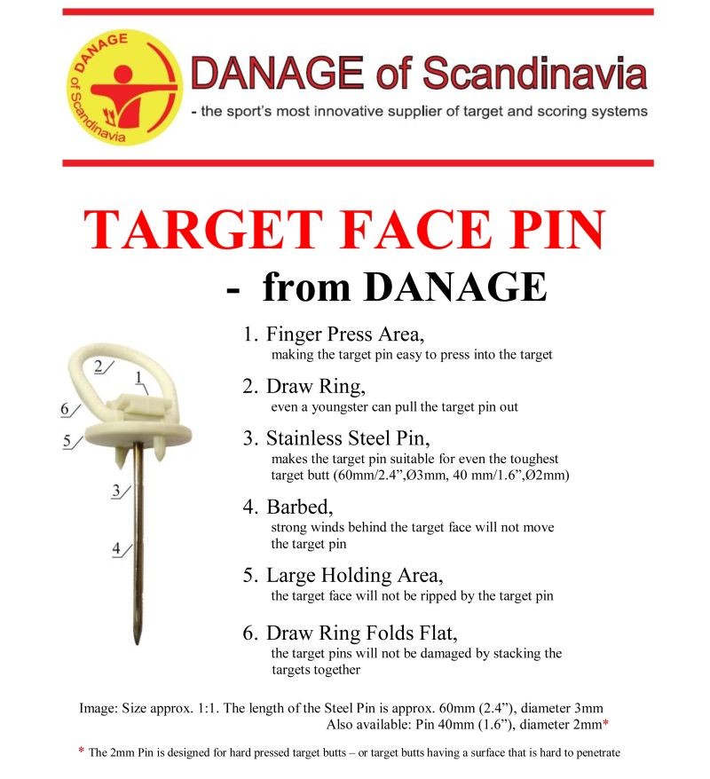 Danage Targetpin 60mm fra Danage | Kjøp fra oss på nett | Rask levering